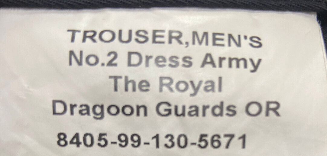 The Royal Dragoon Guards RDG British No2 OR Dress Trousers | eBay