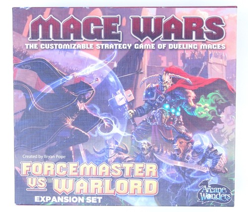 Mage Wars Forcemaster vs Warlord Expansion Set 2012 Card Game ...