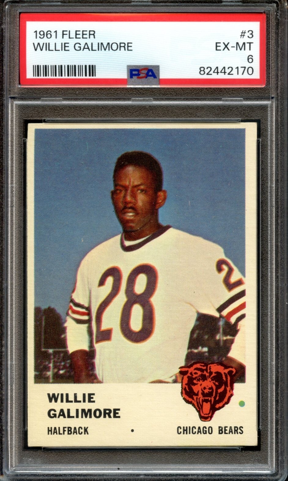 1961 Fleer - Willie Galimore #3 for sale online | eBay