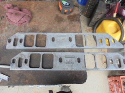 Aluminum Intake Manifold Spacers BBC Weiand 8204 IMCA IHRA NHRA WISSOTA ...