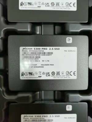Micron 3.84TB 5300 pro SSD SATA 3 6G 2.5" Server Data Center SSD ...