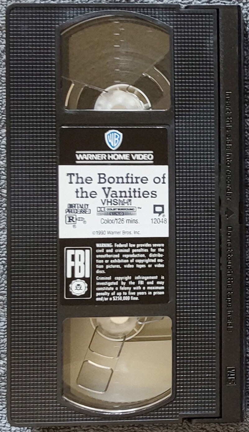 The Bonfire Of The Vanities VHS - Tom Hanks, Bruce Willis & Melanie ...