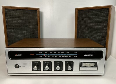 Soundesign AM/FM Receiver #4329 W/ 607 Speakers 8 Ohm Tested! VTG 1950s ...