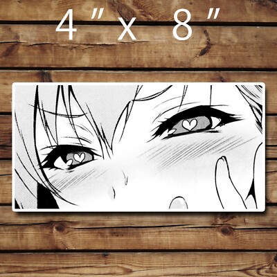 Anime Waifu Heart Eyes Slap JDM Vinyl Sticker Bumper Decal Car Decal | eBay