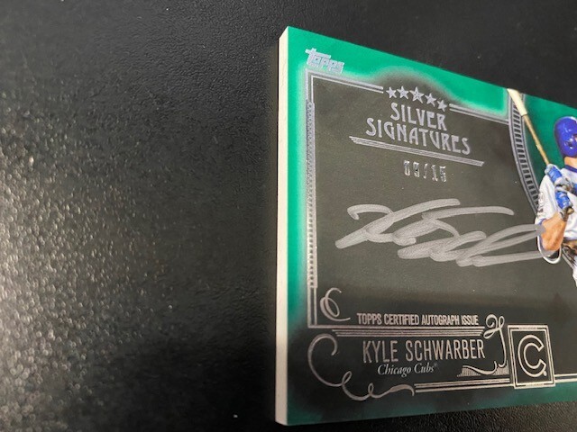 2016 Topps Kyle Schwarber Silver Signatures On Card Autograph #09/15 ...