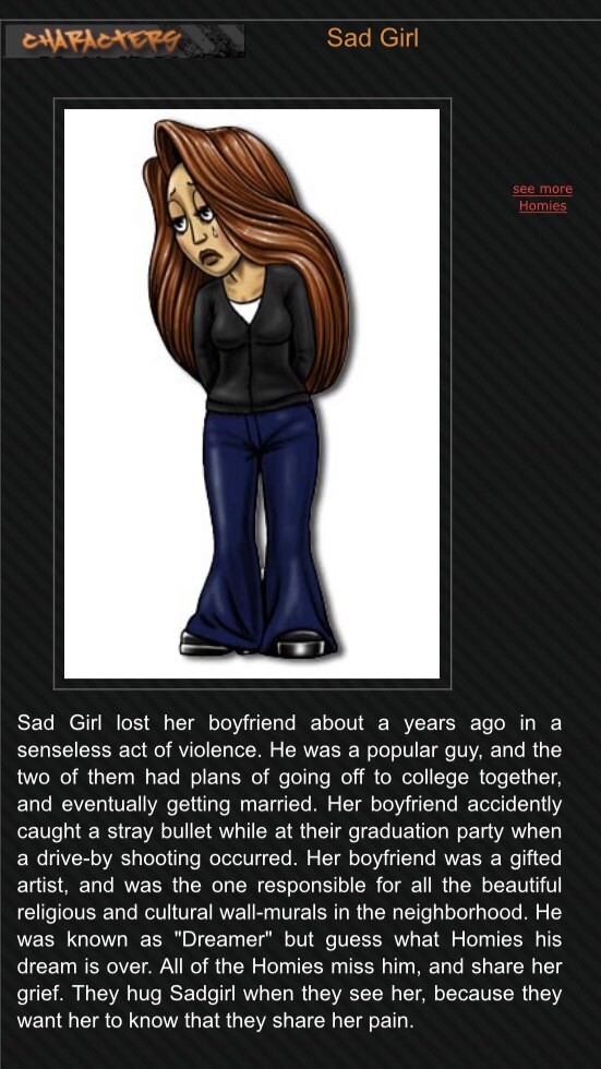 Homies Sad Girl Figure