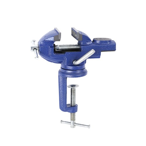 MINI SWIVEL VICE 60mm CLAMP ON BASE 360° ROTATE Workshop Table Jaw Vise ...