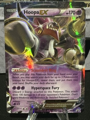Miscut Error W/ Alignment Dot Pokemon TCG Hoopa EX XY - Black Star ...