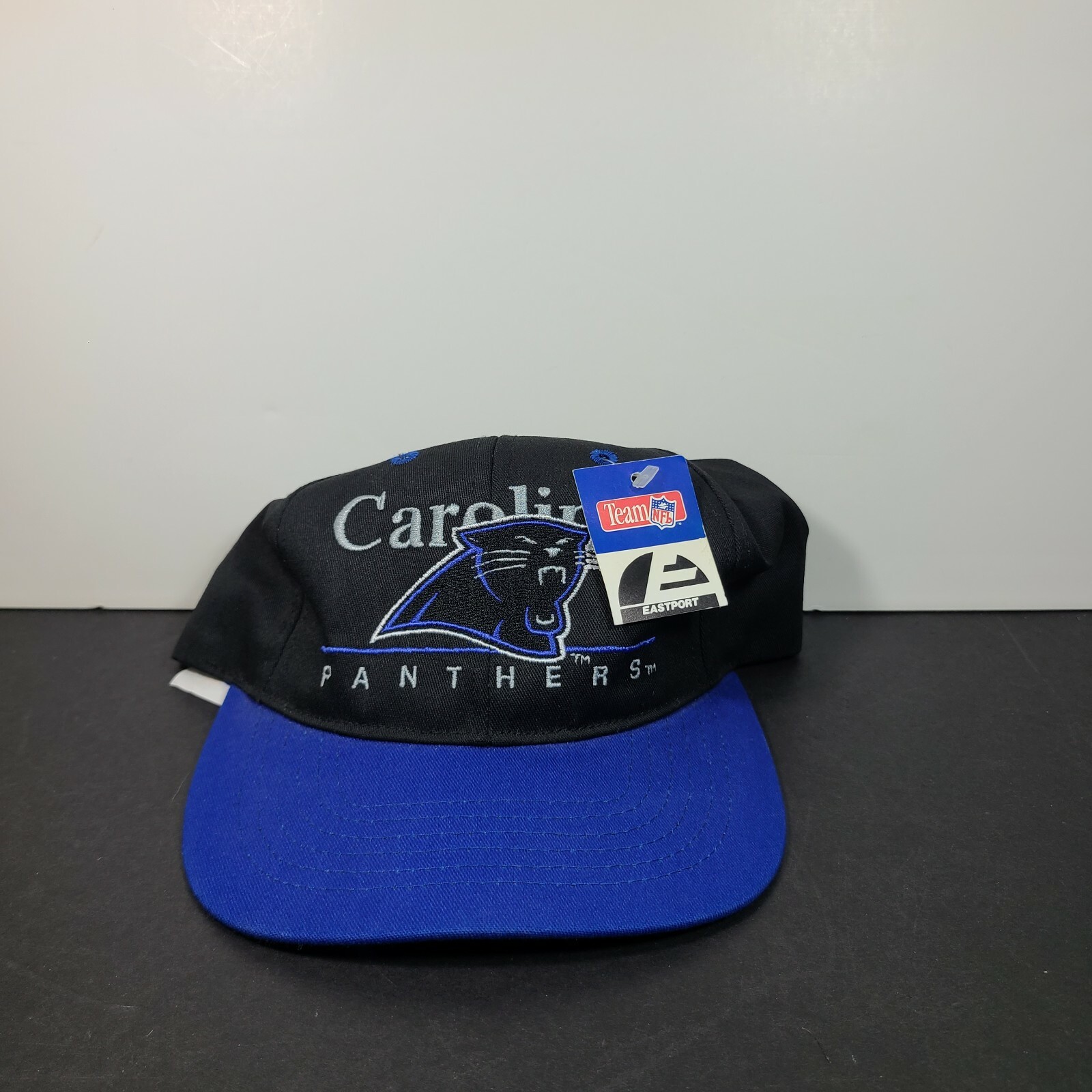 VTG Carolina Panthers Snapback Black Hat Cap Team NFL Sports Eastport ...