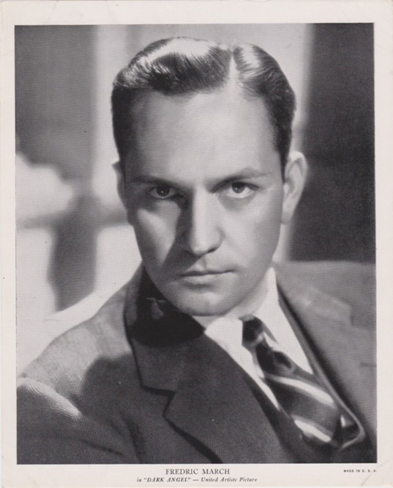 1930's R95 MOVIE STAR LINEN PHOTOS, FREDRIC MARCH, "DARK ANGEL ...