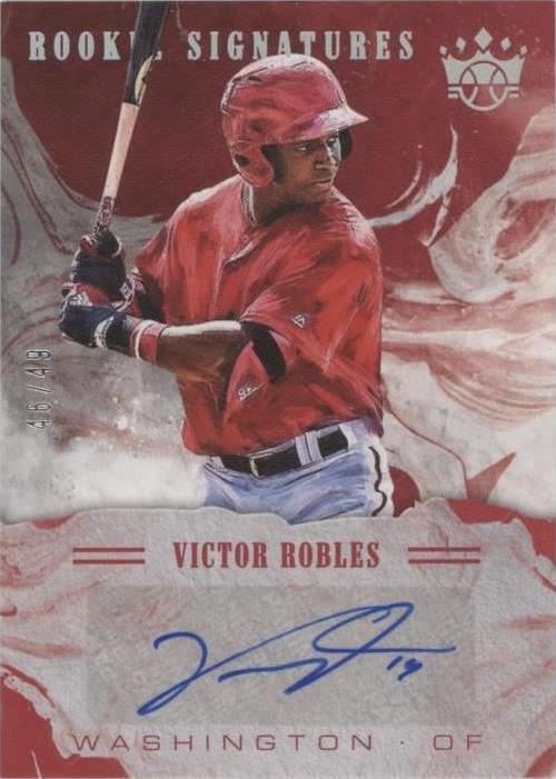 2018 Panini Diamond Kings - Dk Rookie Signatures Victor Robles #S-VR ...