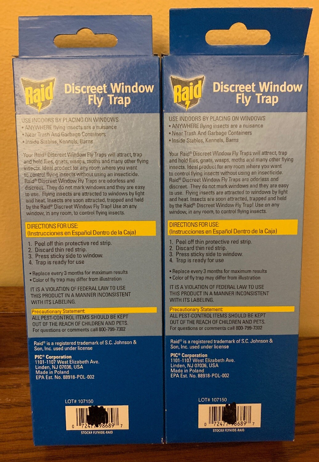 RAID Flyhide-raid Discreet Window Fly Trap Pcoflyhideraid for sale ...