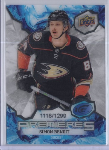 2021-22 SIMON BENOIT UPPER DECK ICE ICE PREMIERES ROOKIE 1118/1299 | eBay