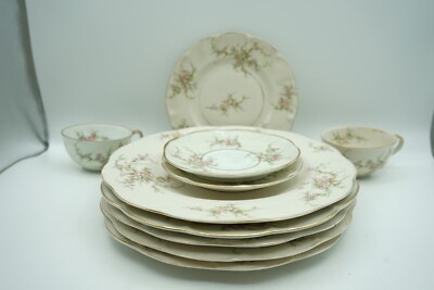 Antique Set of 10 Rosalinde Pattern Limoges Dinner Ware | eBay