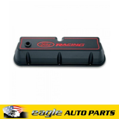 Ford 289 302 351 Windsor Ford Racing Black Alloy Rocker Covers # 302 ...
