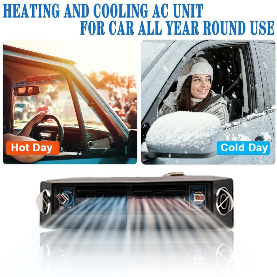 12V Car AC Unit Under Dash Universal Truck Air Conditioner Electric ...