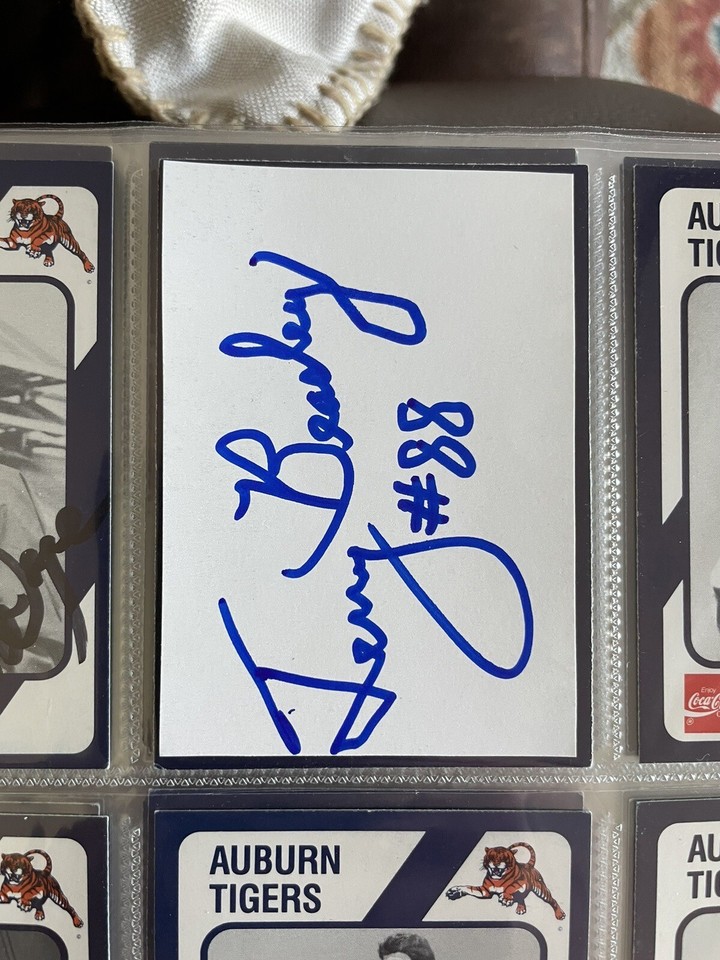 Terry Beasley Auburn Tigers Autograph 3x5 Cut | eBay