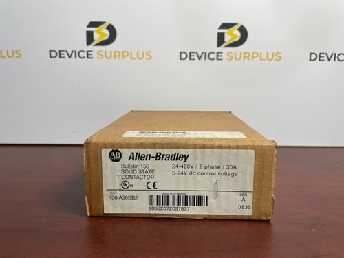 Allen Bradley 156-A30BB2 Solid State Contactor 24-480V 30A 2 Phase 1 ...