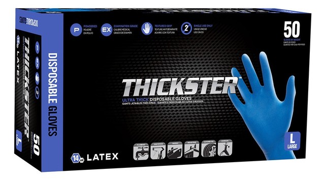 Sas Safety Corp 6603 Thickster Textured Blue Large Gloves for sale ...