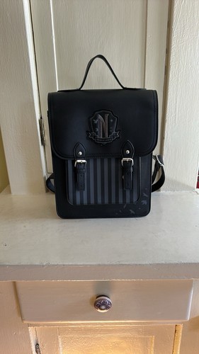 Wednesday Addams Nevermore Academy Mini Backpack The Addams Family ...