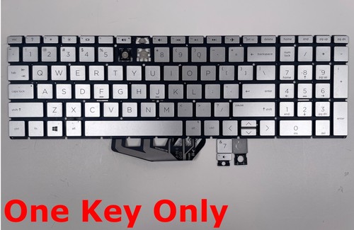HP Laptop 15-DW series Genuine US Keyboard One Key Cap + Hinge Original ...