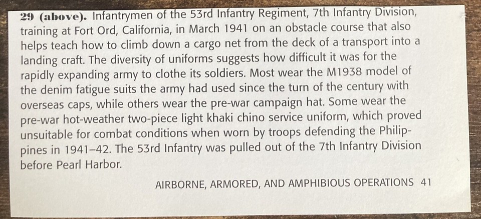 Book Clipping Photo 53rd Infantry Regiment 7th Infantry Fort Ord 1941 ...