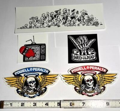 POWELL PERALTA WINGED RIPPER - RED AND BLUE AND EVOLUTION - INCLUDES 5 ...