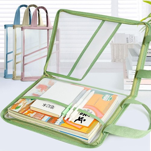 PVC Transparent File Bag Transparent Data Storage Bag School Office ...