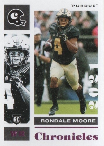 2021 Panini Chronicles Draft Picks "PINK Chronicles" Rondale Moore RC ...