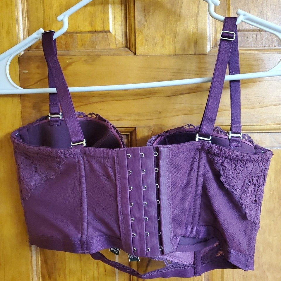 Victoria's Secret Very Sexy Push Up Bra 36DD Cranberry | eBay