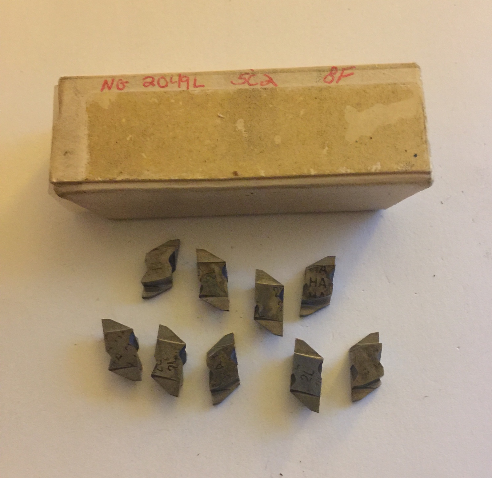 Metcut (?) Carbide Inserts -NG 2049L 5C2 8F- Qty.9- NEW | eBay