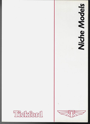 Tickford Niche Models c1989 UK Foldout Brochure Maestro Turbo Ford ...