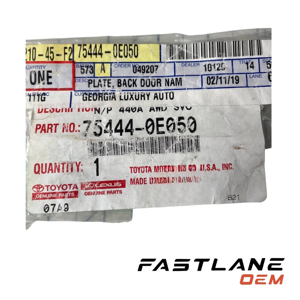 2014-2019 Toyota Highlander Hatch Emblem NEW OEM 75444-0E050 | eBay