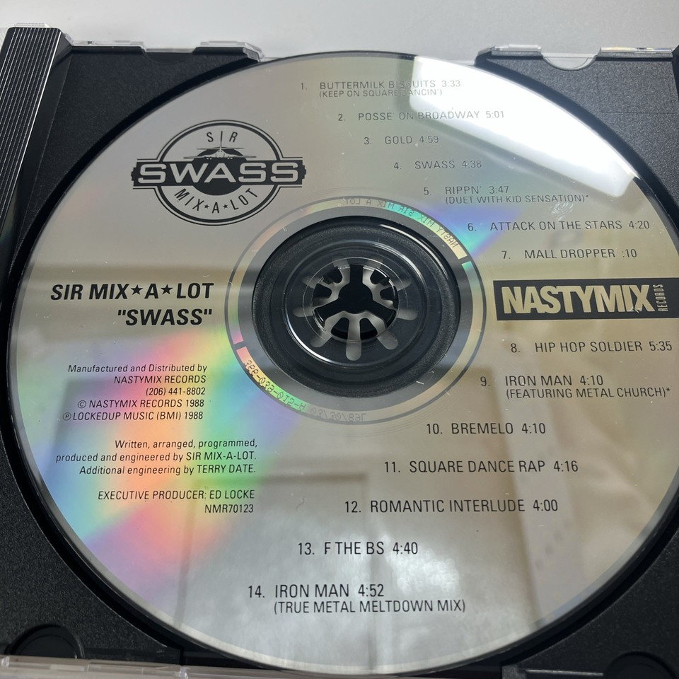 Sir Mix-A-Lot - Swass Nastymix Records 1989 Rap Hip Hop CD | eBay