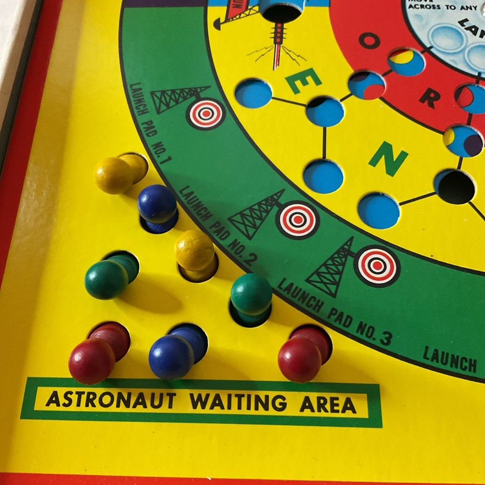 Moon Shot Cadaco 1967 Board Game Complete 269 Mr Fun Ages 8-14 Space ...