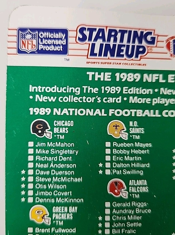 NFL Starting Lineup 1989 Bryan Hinkle MOC Kenner SLU | eBay