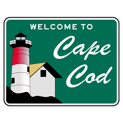 Welcome to Cape Cod car bumper sticker window decal 5" x 4" | eBay