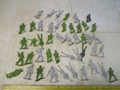 VTG Lot MPC 54mm US Green MPC Army Men Figures 1/32 Soldiers F44 | eBay