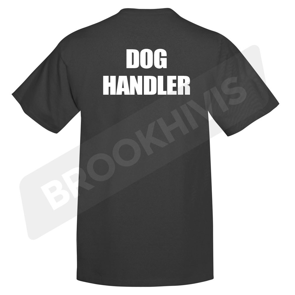 DOG HANDLER T SHIRT T-SHIRT TEE CANINE GUARD DOG MUSCLE TOP WORK WEAR ...