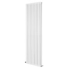 Vertical Designer Modern Oval Column Bathroom Radiator Gloss White ...