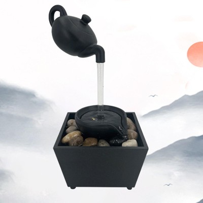 Floating Teapot Waterfall Ornament Tabletop Fountain for Home Table ...