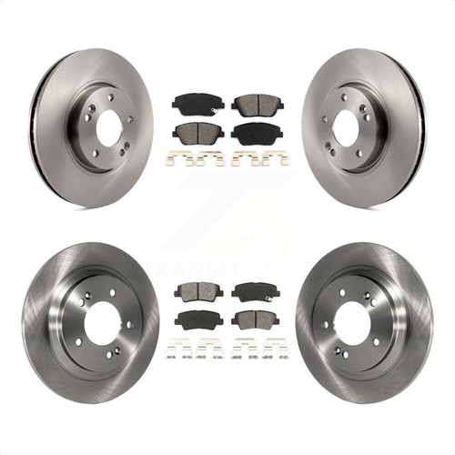 Front Rear Disc Brake Rotors And Semi-Metallic Pads Kit For Kia Optima ...