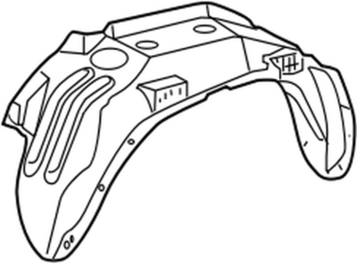 65638-04050 Toyota Liner, rear wheel house, lh 6563804050, New Genuine ...