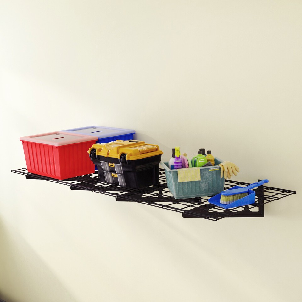 STOREADY 2x4 Adjustable Ceiling Overhead Garage Storage Rack Safe ...