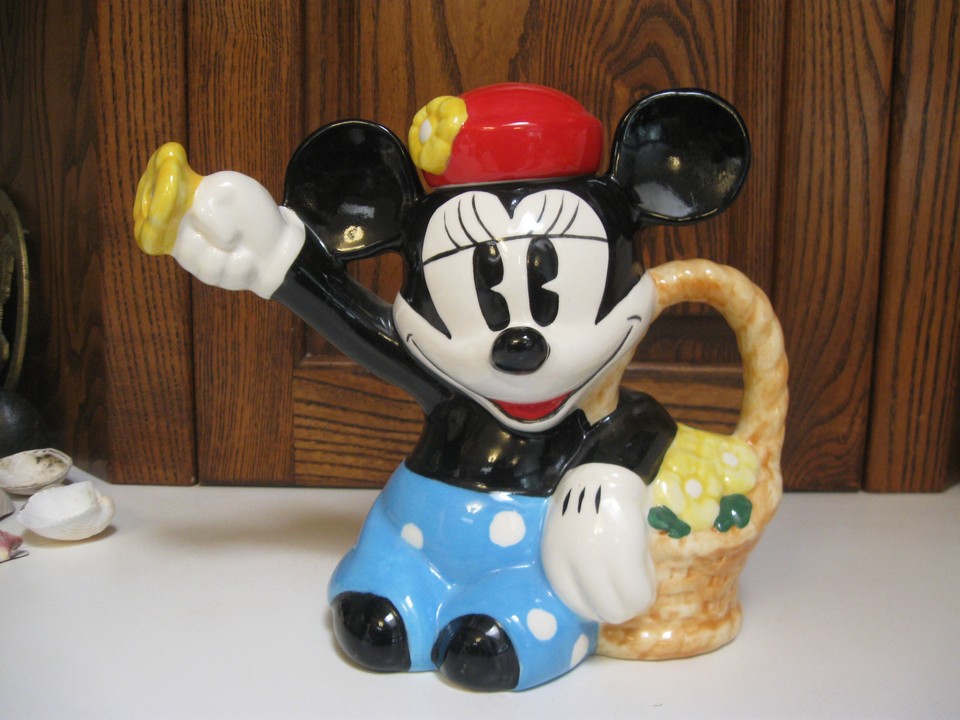 Disney Minnie Mouse Flower Basket Watering Can Pitcher -Treasure Craft ...