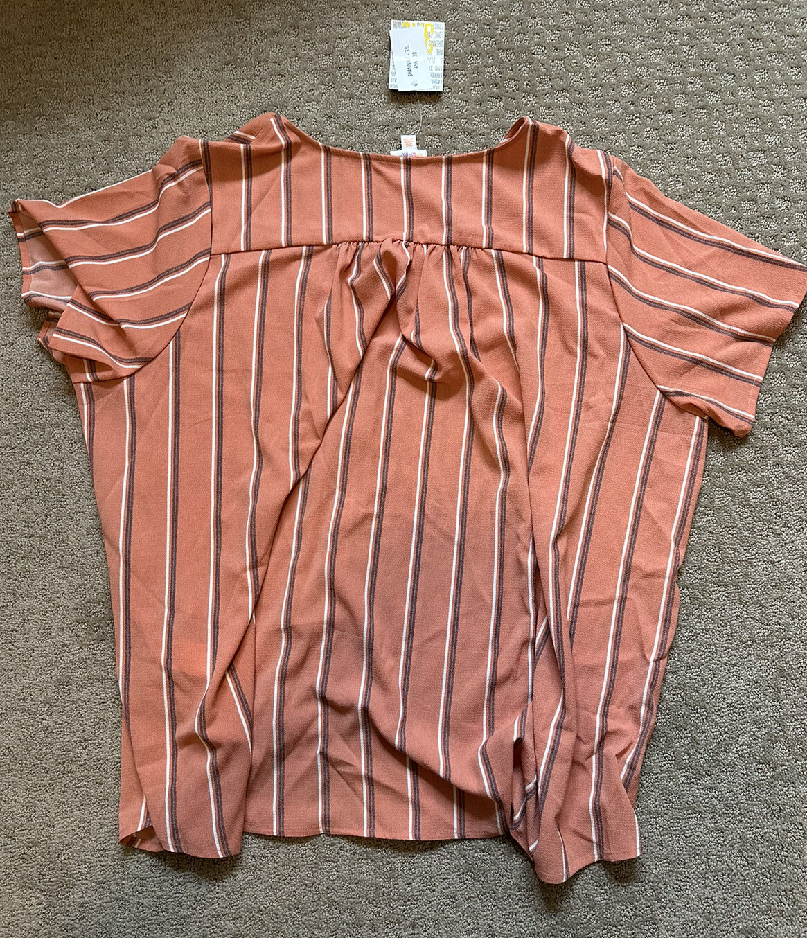 NWT ! LuLaRoe 3XL Shannah V-Neck Button Down Top Striped | eBay