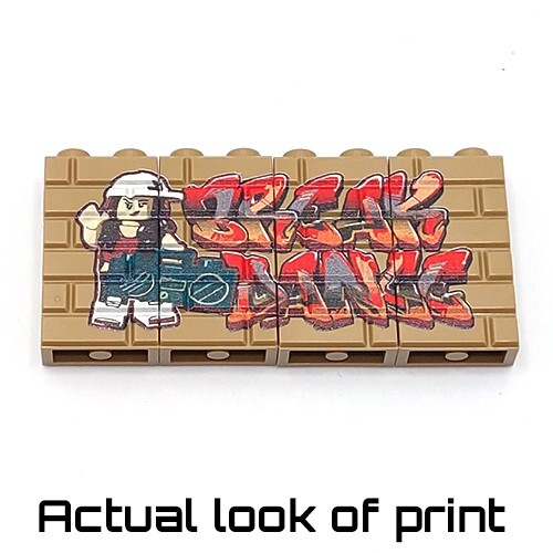 Custom UV Print on LEGO Bricks - Graffiti BreakDance DT | eBay