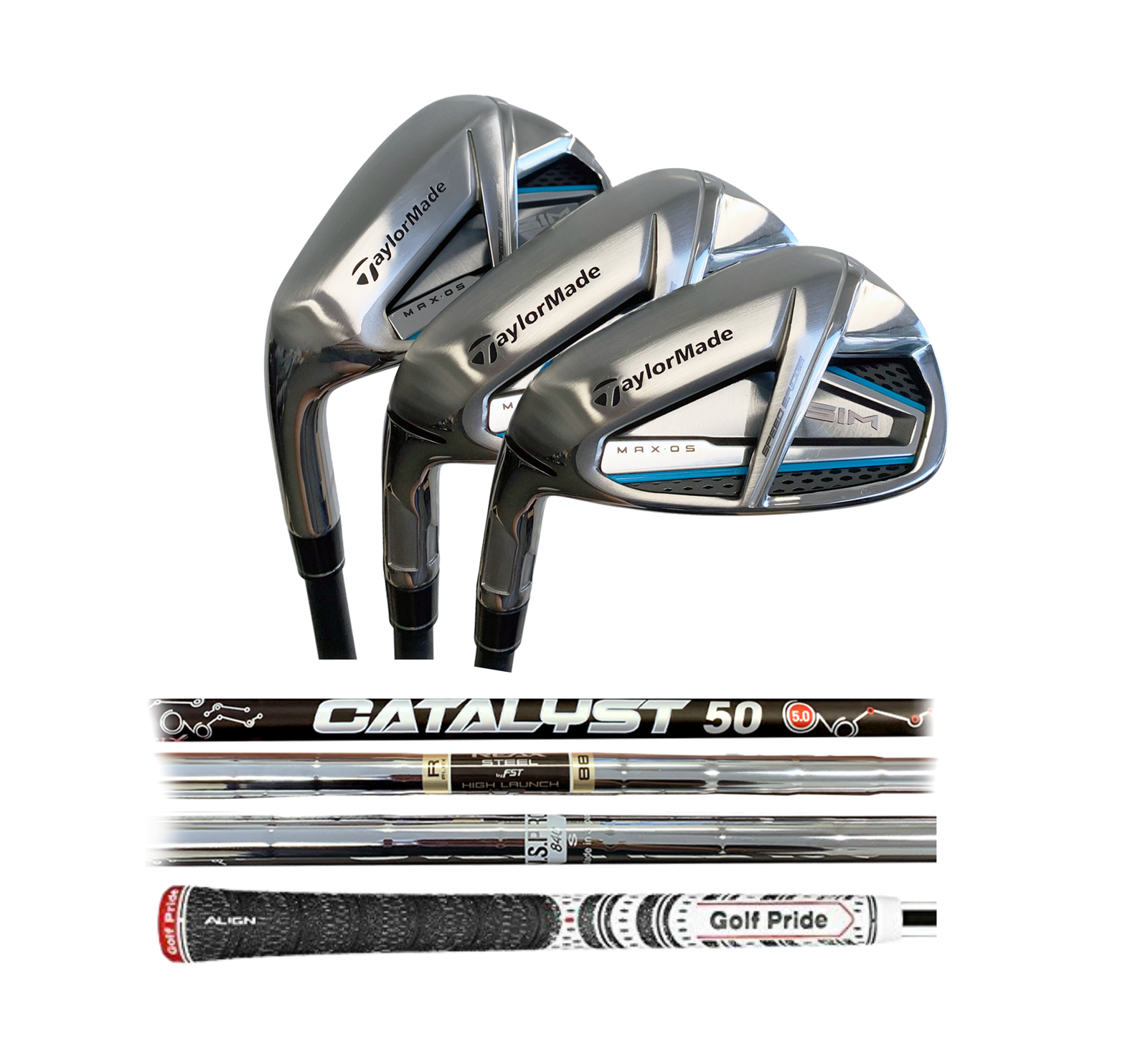 Left Handed TaylorMade Sim Max Os PW, AW & SW Wedge Combo | eBay