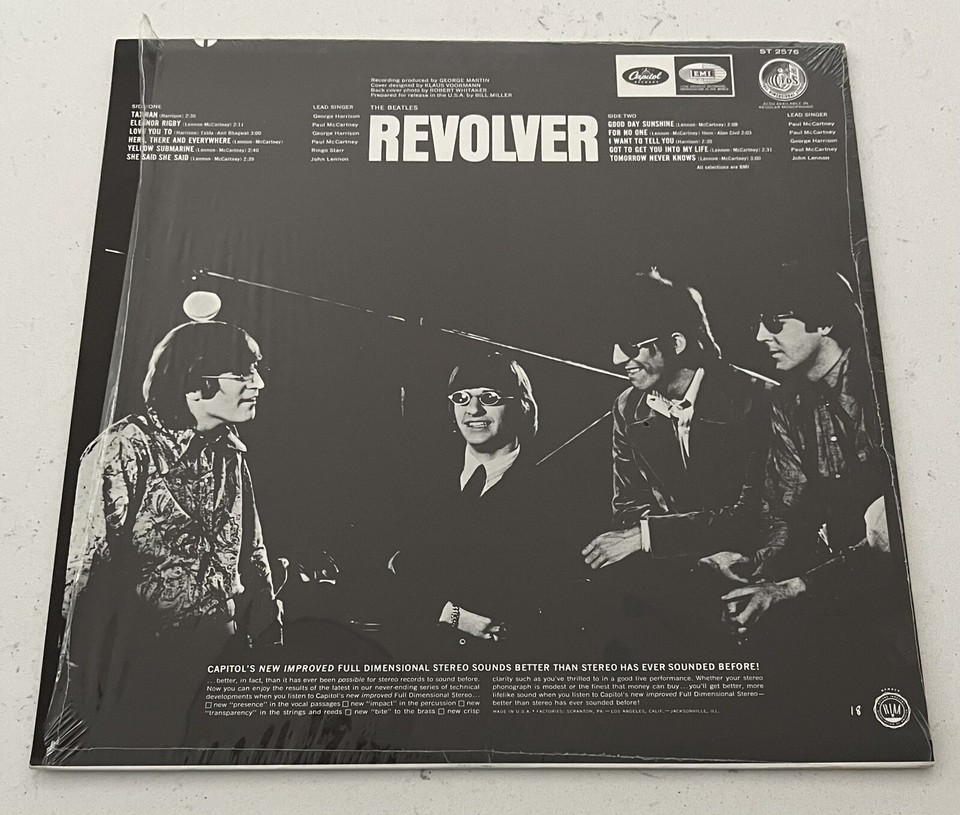 The Beatles~Revolver/LP-NM Vinyl~1969~Capitol Rainbow-Mint Cover/Labels ...
