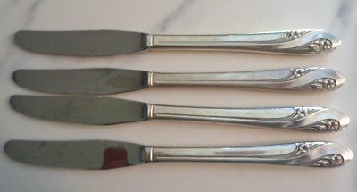 4 LOVELY 1952 INTERNATIONAL SILVER ROMANCE INLAID PATT SILVERPLATE ...